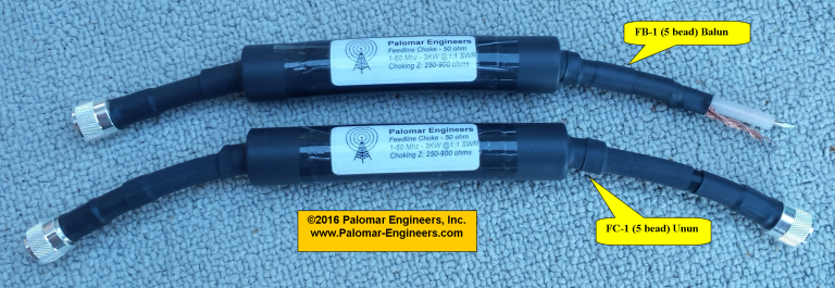 Coax Feed Line Common Mode Chokes (1:1) - Palomar Engineers®